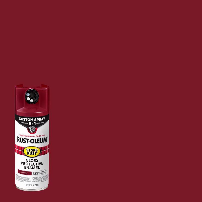 Rust-Oleum Stops Rust Indoor and Outdoor Gloss Burgundy Oil Modified