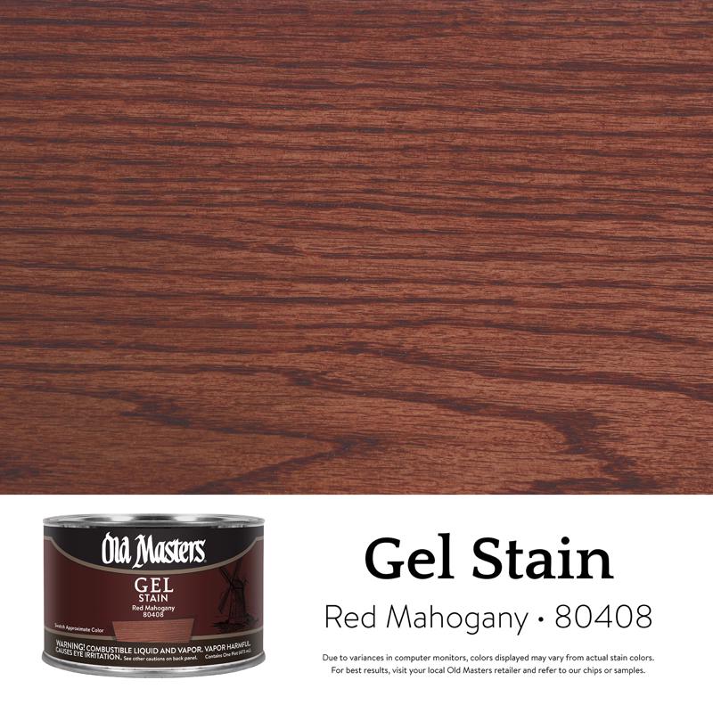 Old Masters Semi-Transparent Red Mahogany Oil-Based Alkyd Gel Stain 1