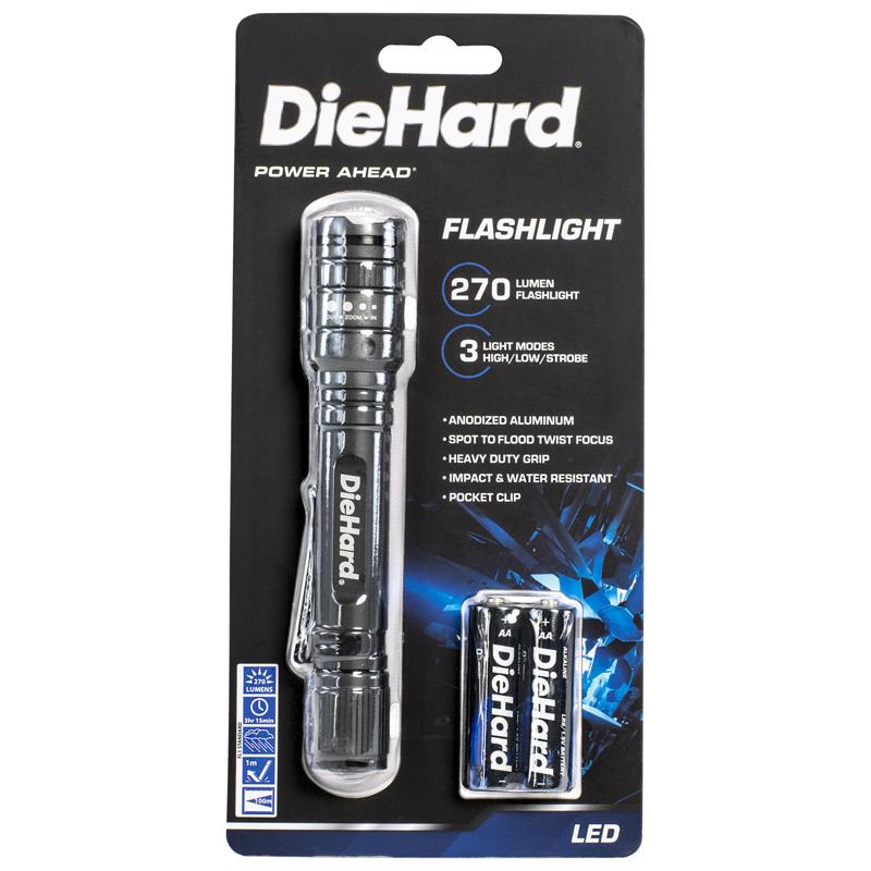 Dorcy DieHard Black LED Twist Flashlight – Factory Hardware Store