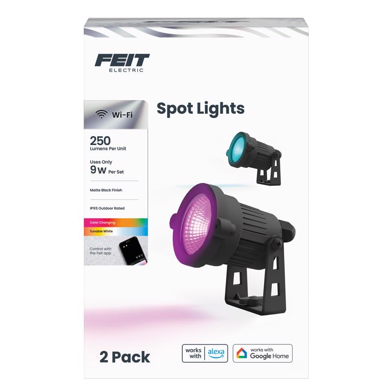 Feit Bluetooth-Enabled Motion Sensor Plug-In LED Black Smart-Enabled ...