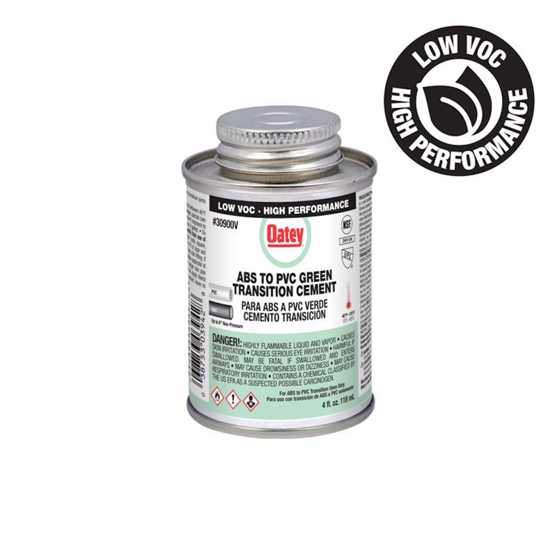 Oatey Green Transition Cement For ABS/PVC 4 oz – Factory Hardware Store