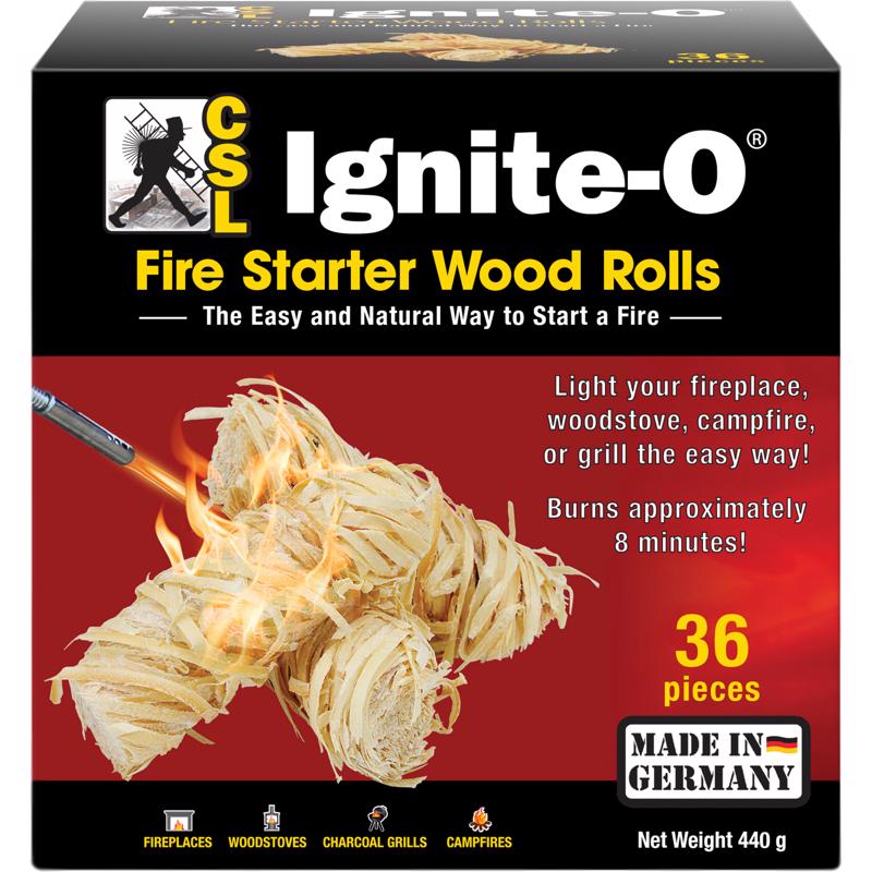 Ignite-O CSL Wood Fire Starter 8 min 36 pc – Factory Hardware Store
