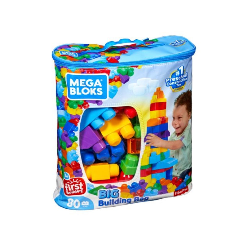 Mega Bloks First Builders Big Building Bag of Blocks 80 pc – Factory ...